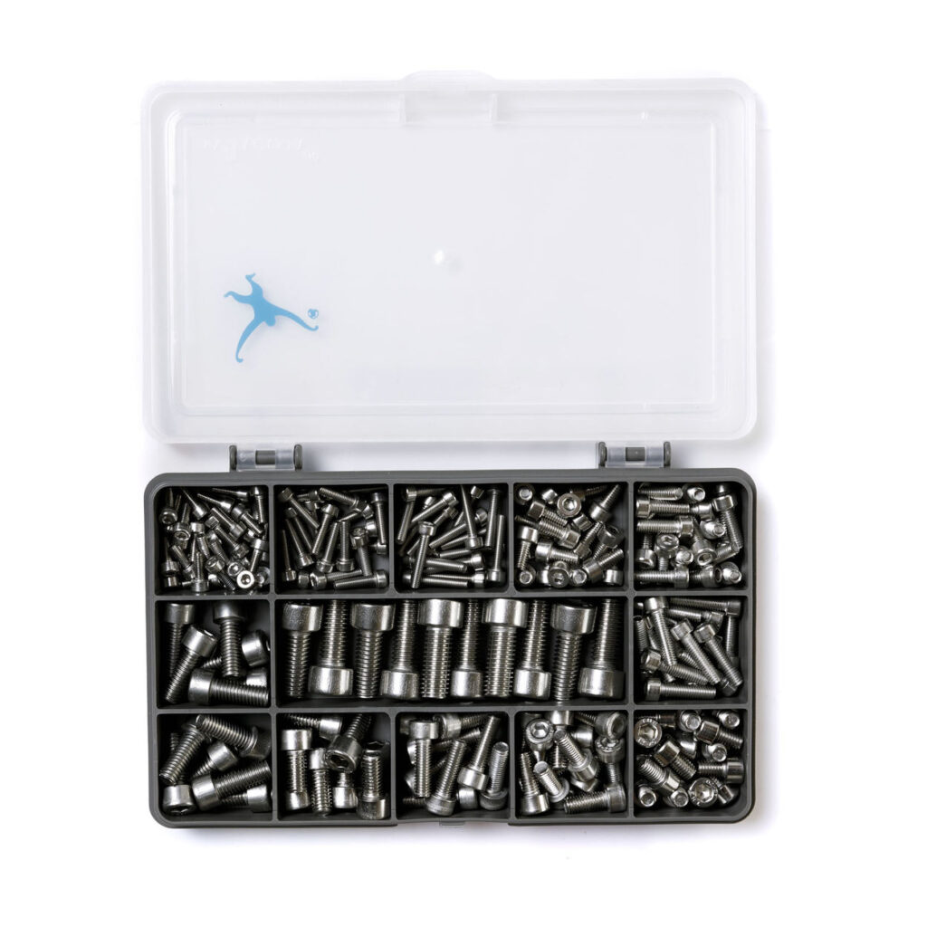 Socket Grub Screw Kit. M3, M4 & M5. A2 Stainless Steel. 270-Piece. DIN ...