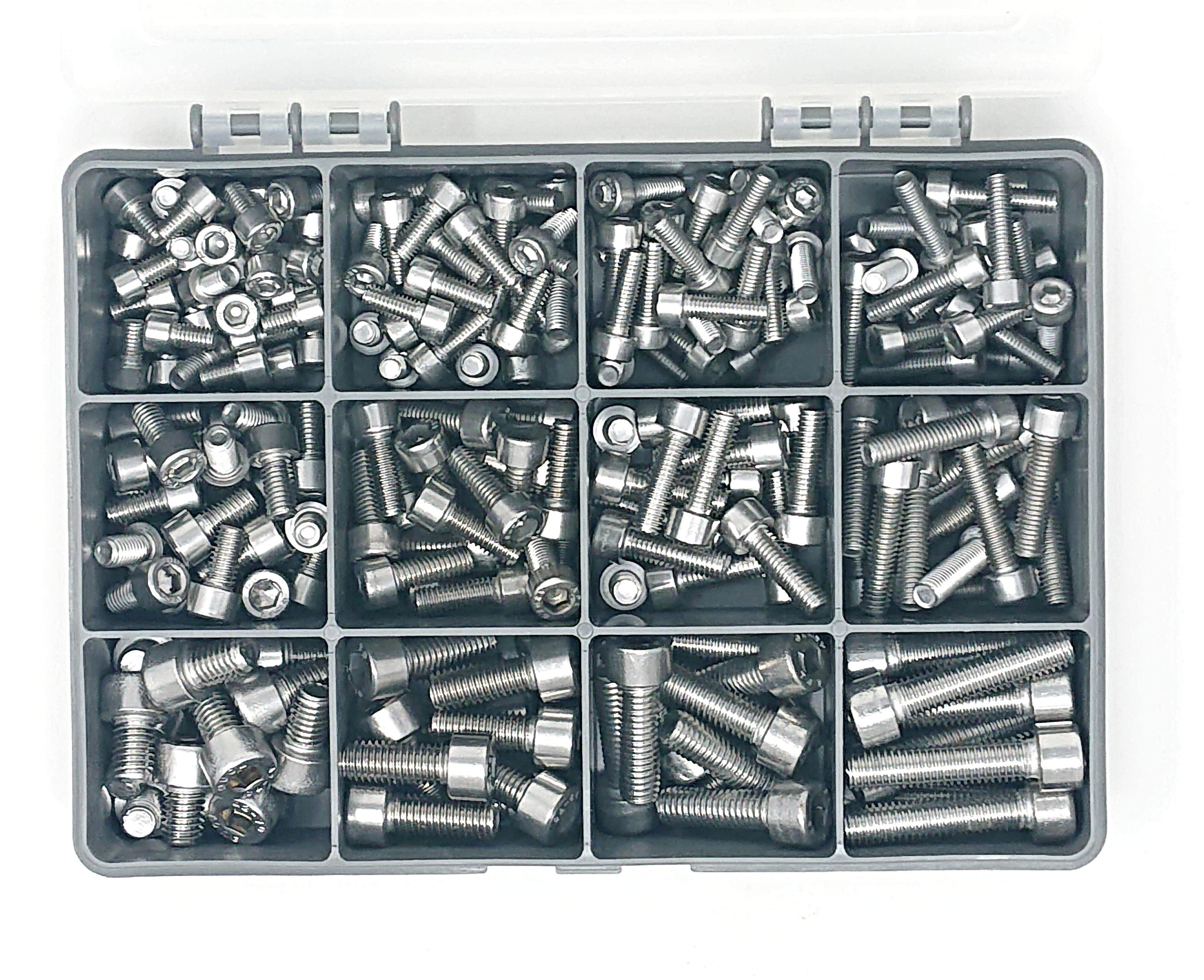 195 Assorted Allen Socket Cap Screws | M5, M6 and M8 | A2-70 Stainless ...